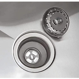 Stainless Steel Prep & Utility Sink With Faucet | 304 Stainless Steel | NSF | Inner Bowl Size:15" x 15" | Overall Size: 18.5" x 18" | Restaurant, Kitchen, Laundry, Garage