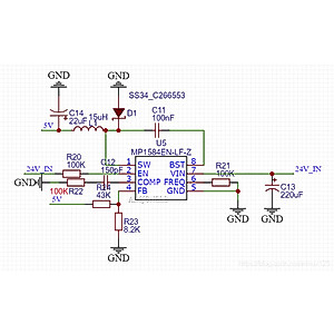 AIHJCNELE 5pcs MP1584 MP1584EN 3A Mini DC-DC Buck Converter 4.5V~28V to 0.8V~20V Adjustable Step Down Power Module Better Than LM2596 with Crocodile Clips Cable for Arduino Raspberry Pi
