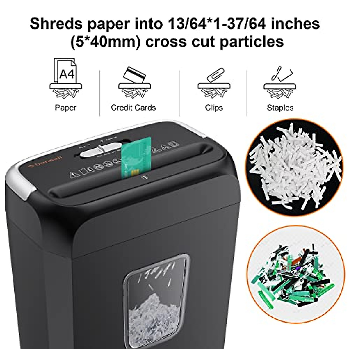 Bonsaii C237-B Shredder and 24-Pack Lubricant Sheets