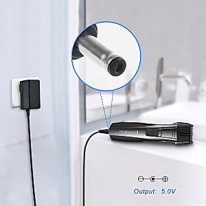 PKPOWER AC Adapter Compatible with Remington Shaver PG525 PG6135 PG6145 PG-6145 PG6155 PG-6155 PG6025 PG6060, Power Supply for MB-4020 MB4020 PR6125 PG6137 PR-6125 PG-6137 RP00235 Power Cord