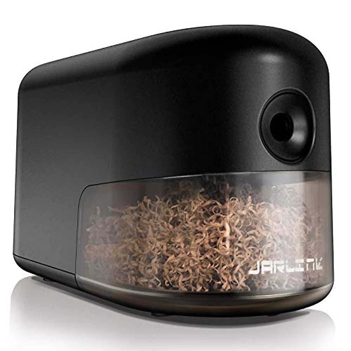 JARLINK Electric Pencil Sharpener, Heavy Duty Pencil Sharpeners for 6-8mm No.2/Colored Pencils, Wall Industrial Pencil Sharpener with Stronger Helical Blade in Classroom/Office/Home (Black)