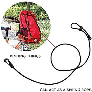 MOOCY Kayak Paddle Leash Safety Rod Adjustable Canoe Paddle Fishing Rod with Snap Hook for Kayaking Securing Canoe SUP Board Rowing Surfing Cycling Survival Paracord Bungee Cord Safety Lanyard