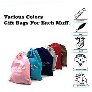 PORMUCAL Baby Ear Protection Ear muffs For 3 Months To 2+ Years Noise Reduction Hearing protection For Infant And Toddlers With Bear Ear. (Brown)