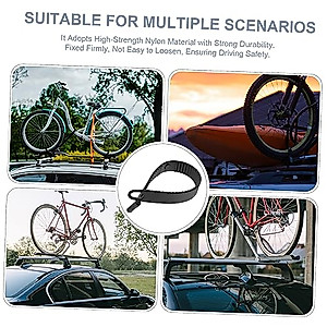 Toddmomy Bike Strap Trunk Bicycle Bike Rack Strap on Bikes Cargo Fixed Rope Luggage Rubber Strap Rubber Multi-use Straps Cargo Straps The roof Rubber Band Wheel Single Frame Suitcase Eraser