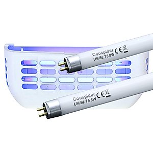 COOSPIDER F8T5 CFL Compact Fluoresecnt Light Bulb 12 inch (Full Size Max) 8 Watt Replacement 365 T5F8