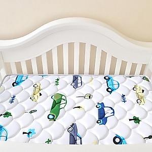 Tiankehan Premium Foam Baby Crib Mattress & Toddler Mattress–Breathable- 52" x 27.6" x 5", Non-Toxic-Fafety-7 Year Warranty, Medium Firm Toddler Mattress Fits Standard Full-Size Crib and Toddler Beds