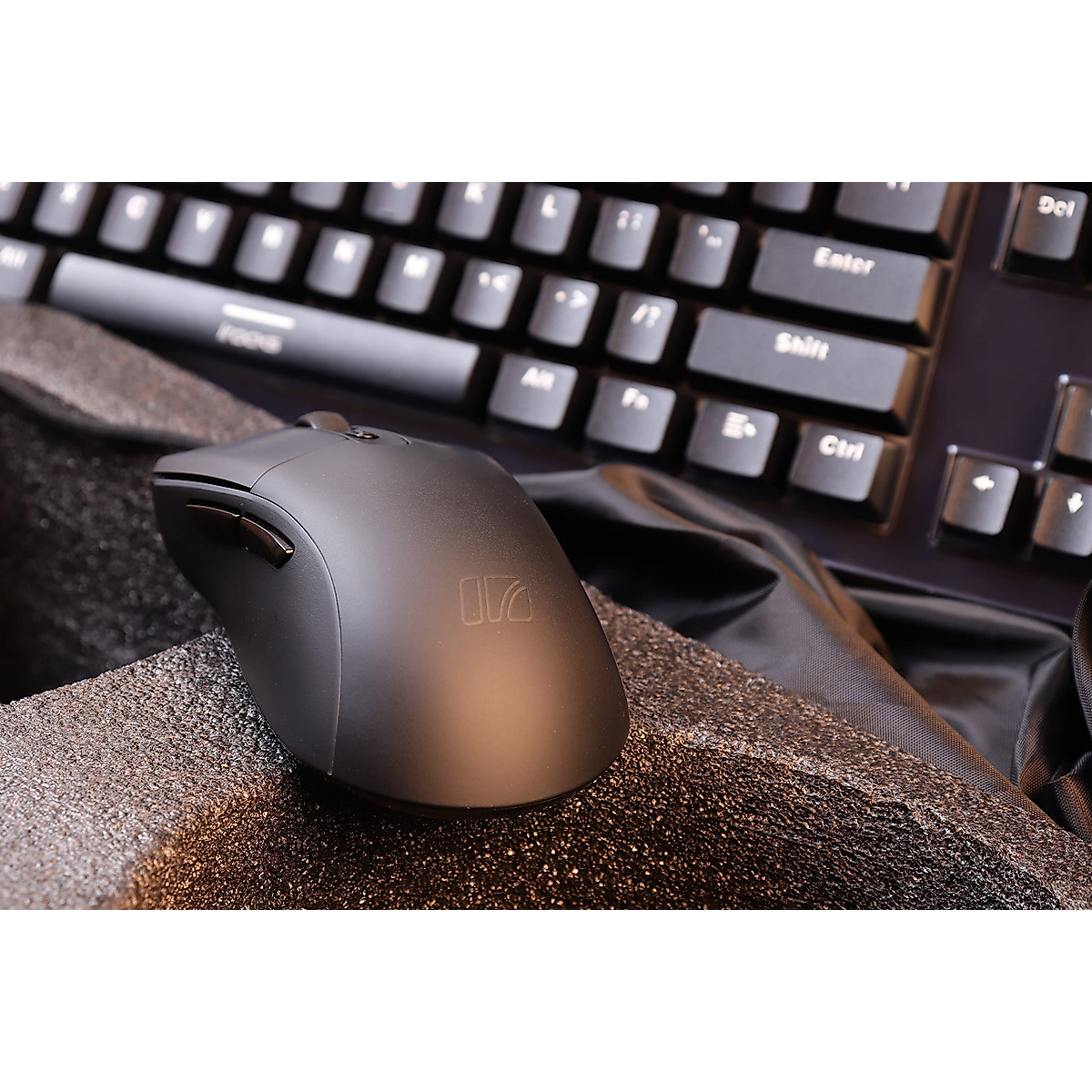 i-rocks Combo｜Red switches K76M Custom Silent Mechanical Gaming Keyboard (Black) Bundle with M40E RGB Wired Gaming Mouse (Black)