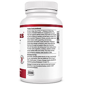 Potassium Supplement for Dogs and Cats (3 Pack, Chewable Tablets)