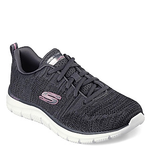Skechers Track - Daytime Dreamer Charcoal Pink 9 B (M)