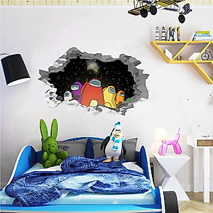Unicorn Among Us Wall Stickers for Bedroom Wall Decals,Wall Decor for Kids,Computer Desk Wall Waterproof Hot Game Stickers for Laptop,Water Bottles