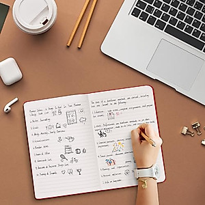 8 Pack Lined Journal Notebooks, 240 Pages, 5.5 x 8.3 inch, 8 Colors, Comix A5 Hardcover Notebooks, Classic College Ruled Notebooks for Writing