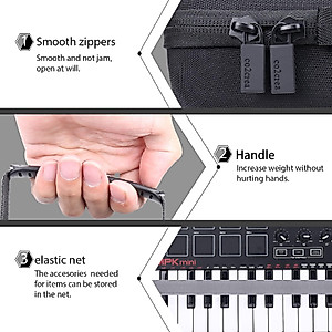 co2CREA Hard Case Replacement for Akai Professional MPK Mini MKII/MPK Mini Play 25 Key USB MIDI Keyboard Controller