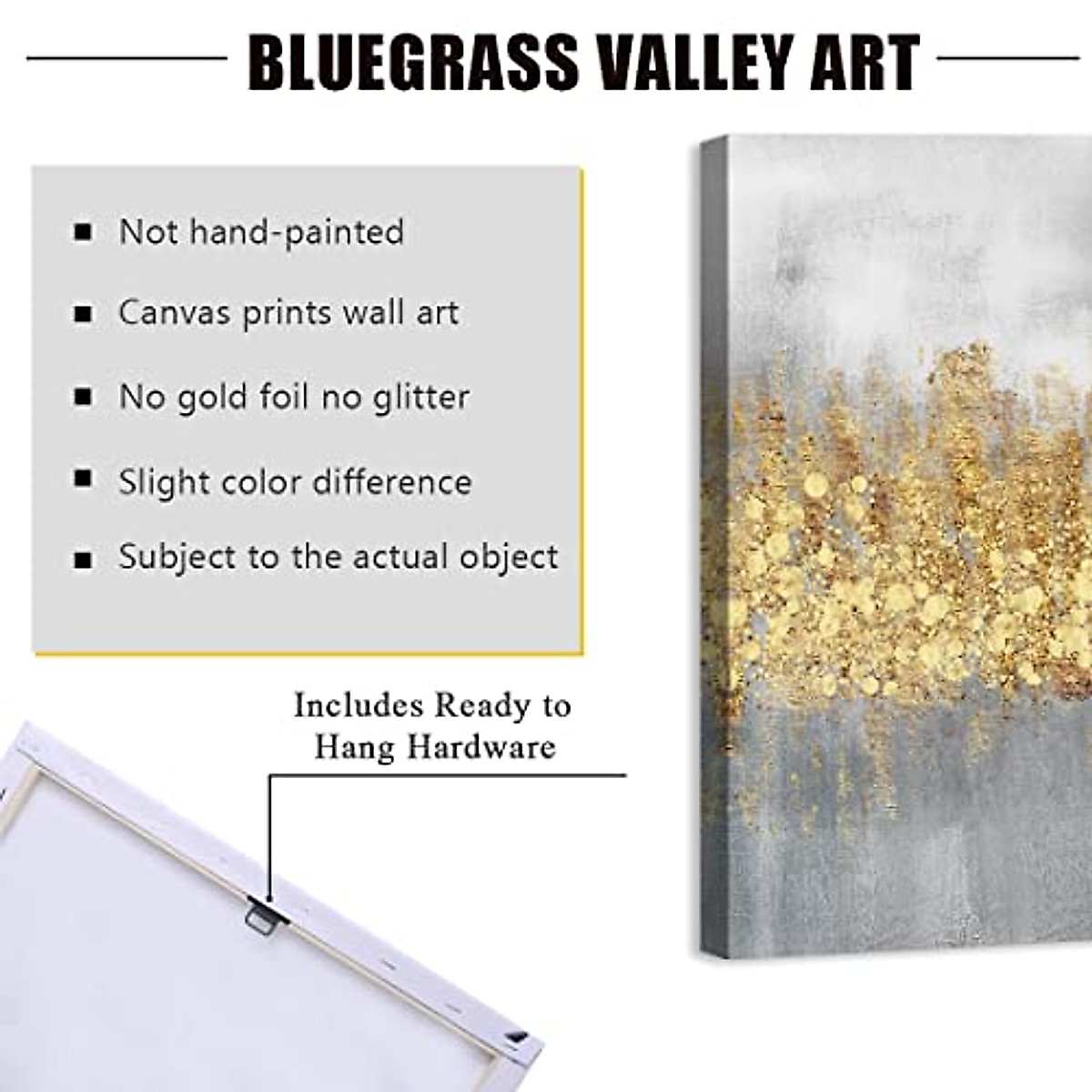 Modern Abstract Wall Art Grey and Yellow Room Decor 3 Pcs Neutral Canvas Print with Light Industrial Style Artwork Pictures for Office Home Living Room Bedroom Men Gift 16"x 24"