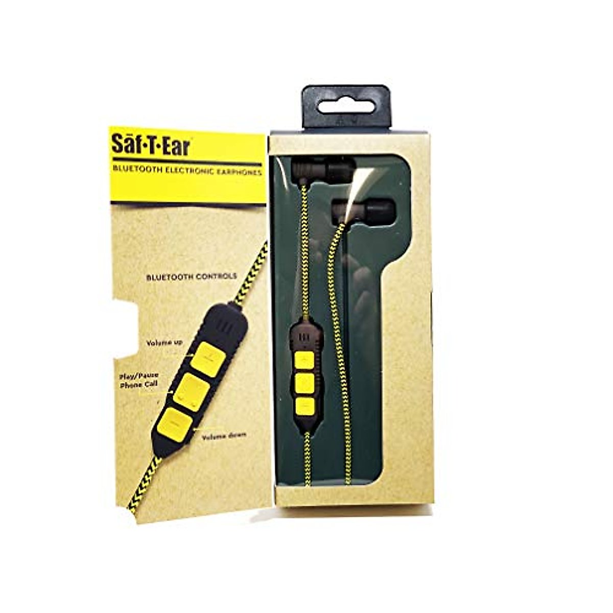 Saf-T-Ear Bluetooth Earphones (Protect hearing with up to 25dB of noise reduction and stream music and calls)