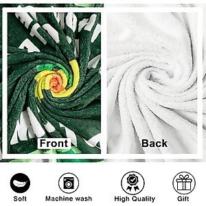 Avocado Blanket Flannel Throw Blanket Cartoon Fruits Cute for Daughter Son Child Teenager Snuggle Comfortable All Seasons Super Soft Bed Sofa Couch Foldable Unisex 130x150 Green 50x60