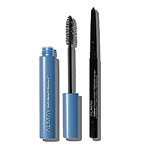Almay Multi-Benefit Mascara and Eyeliner Duo Value Pack, Black Brown