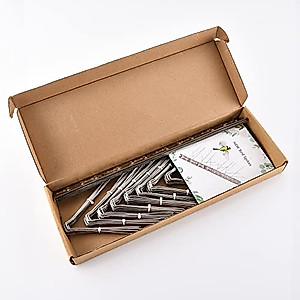 Bainser 10.8 Feet Bird Spikes Stainless Steel for Pigeons, Small Birds, Bird Deterrent Spikes Bird Repellent Spikes Kit for Fence, Roof, Windowsill