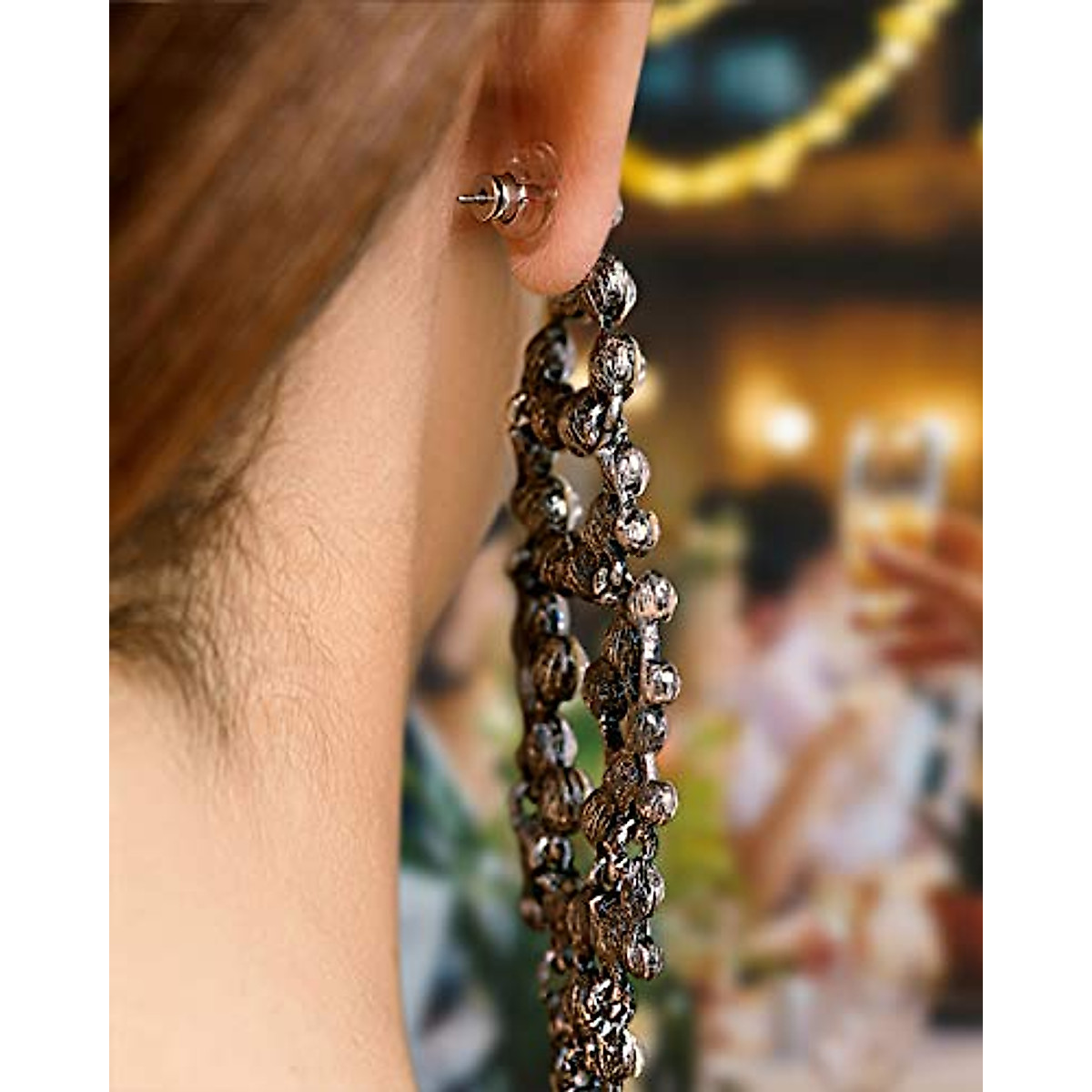 Most Secure Earring Back by Chrysmela Platinum Patented technology automatically fit and lock all types of earring posts Replace screw backs, La Pousset, butterfly backs