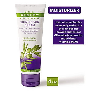 Medline Remedy Skin Repair Cream, 4 oz Tubes (3 Pack)