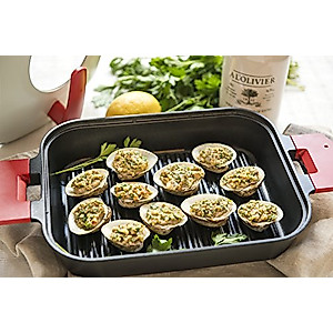 UchiCook Steam Grill Metal Cover, Red