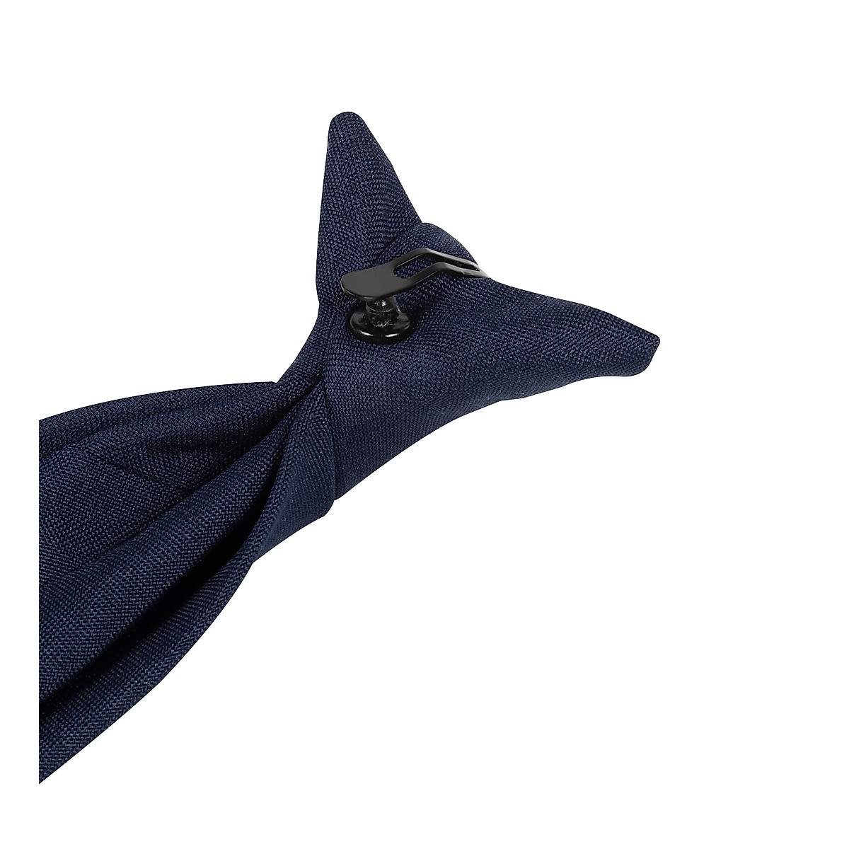 TIE G Clip on Tie for Uniform, Blade 3.30" (8.5 cm), Length 21.25" (54 cm) (Navy, Regular)