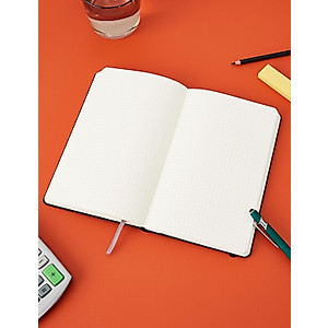 Moleskine Classic Notebook, Hard Cover, Large (5" x 8.25") Squared/Grid, Black, 240 Pages