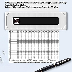 ZAICOLER Portable Printer, Thermal Printer Thermal Printer Multifunctional Portable Thermal Mobile Printer for Home