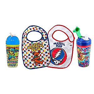 daphyls Grateful Dead Starter Cups & Bibs Feeding Pack