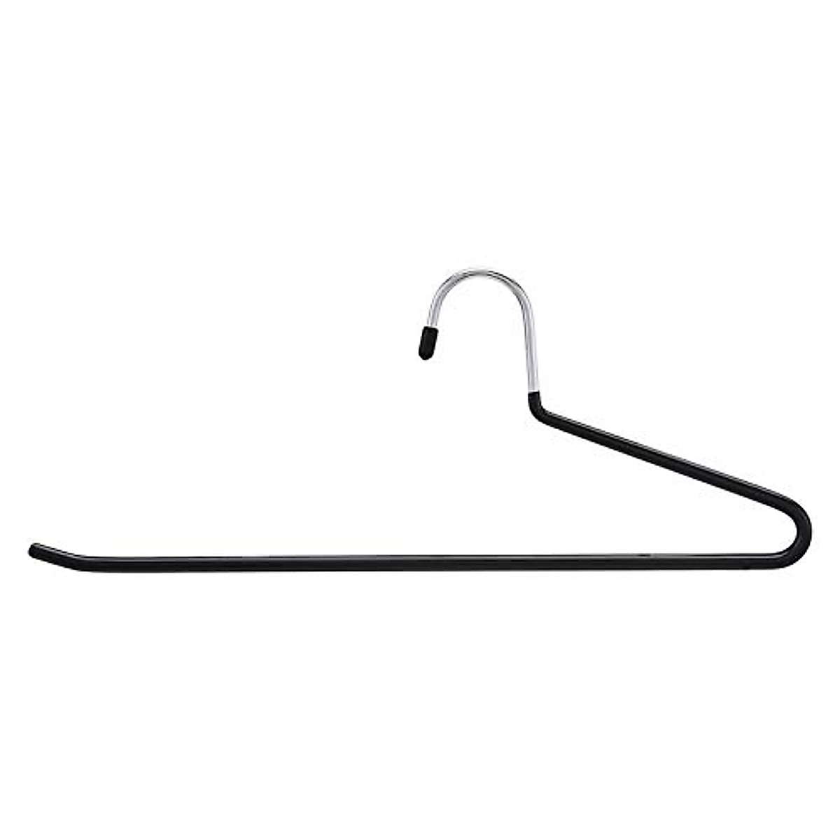 Amazon Basics Trouser/Slack Hangers Easy Slide Organizers, 30-Pack, Black/Silver