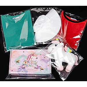 Muyindo 100 Pieces (9x12 Inch) Clear Plastic Bags for Packaging, Clothing & T-Shirts Strong Packing Self Adhesive Cellophane Bag