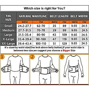 QEESMEI Waist Trainer Belt for Women - Waist Cincher Trimmer - Slimming Body Shaper Sport Girdle Belt, Small Black
