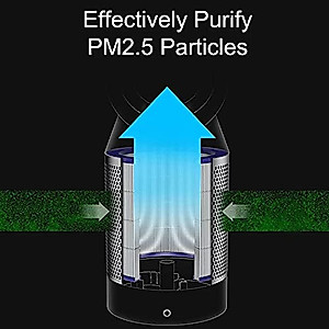 SSLW Space Heater Bladeless Tower Fan, Heater and Fan Combo, 1-8H Timer 8 Speeds with Remote Control, for Indoor Large Room Bedroom Home Office Use, Gold