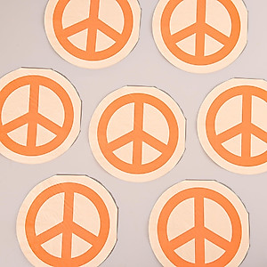 Groovy Cocktail Napkins Peace & Love Disposable Paper Napkins Decorative Retro Boho 3-Ply Napkins for Birthday Baby Bridal Shower Spring Party Supplies Decorations (100, Peace & Love)