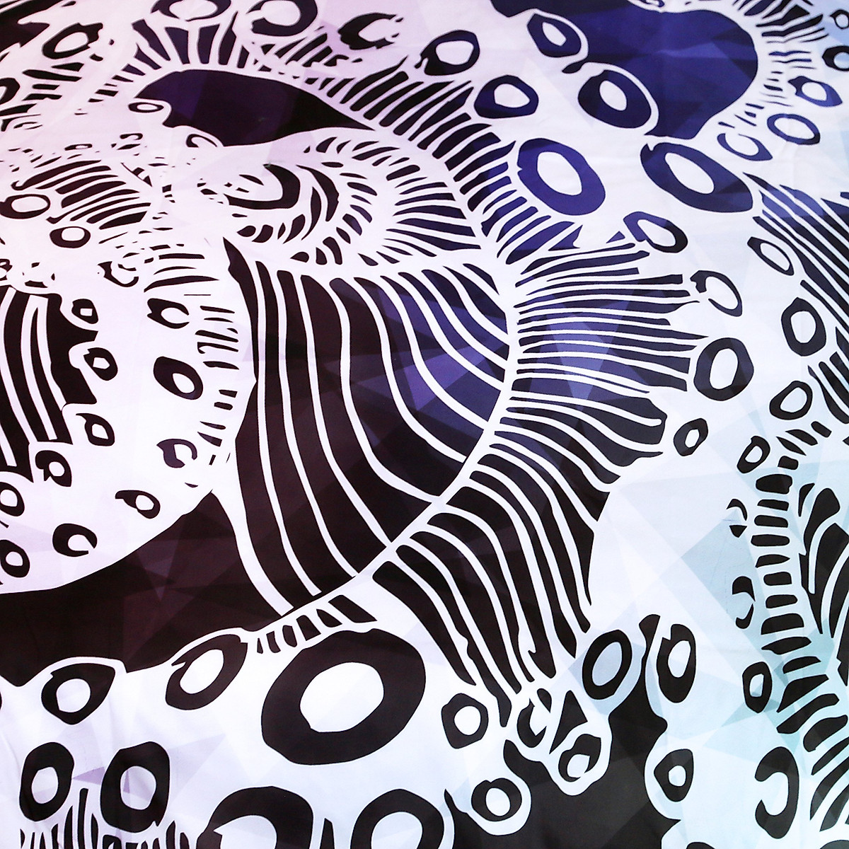 ARIGHTEX Octopus Duvet Cover Geometric Design 3D Octopus Bedding Set Nautical Ocean Blue Bed Linen Duvet Cover Set (Queen)