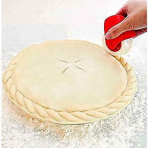 HYG Pastry Wheel Decorator and Cutter Beautiful Pie Crust, Plastic Pastry Pie Decoration Cutter Wheel Roller, Lattice Cutter Pastry Tool for Beautiful Pie Crust or Ravioli Pasta