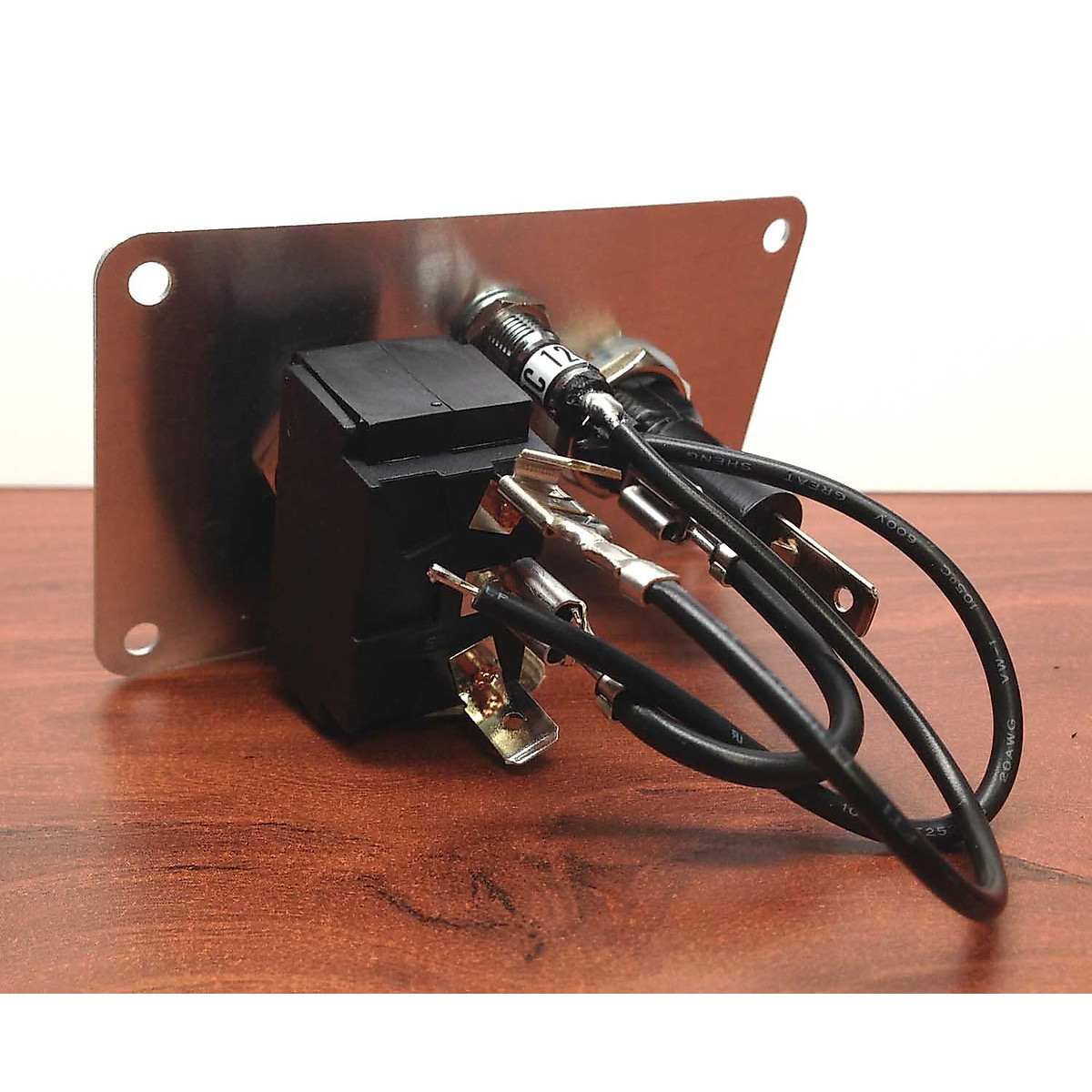 Pactrade Marine Boat Bilge Pump Switch Aluminum Plate 3 Way Auto Off Manual Spring Return