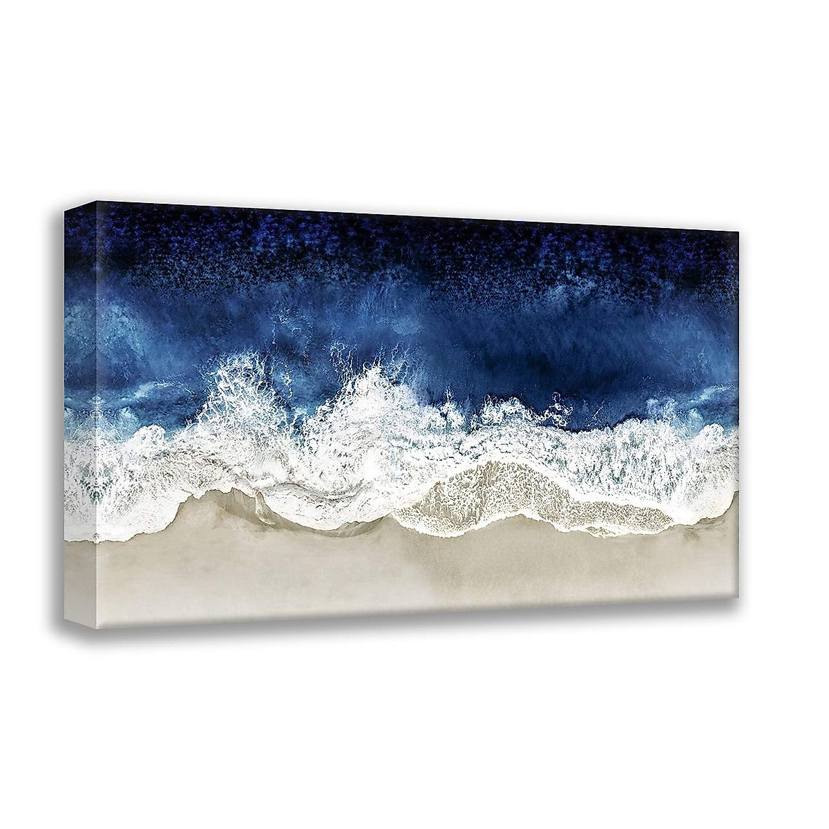 ArtDirect Olsen, Maggie 40x28 Gallery Wrapped Canvas Museum Art Titled: Indigo Waves From Above II