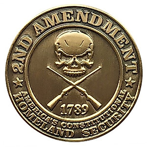 Thompson Emporium Gun Control Use Both Hands Heads Tails Good Luck Challenge Coin