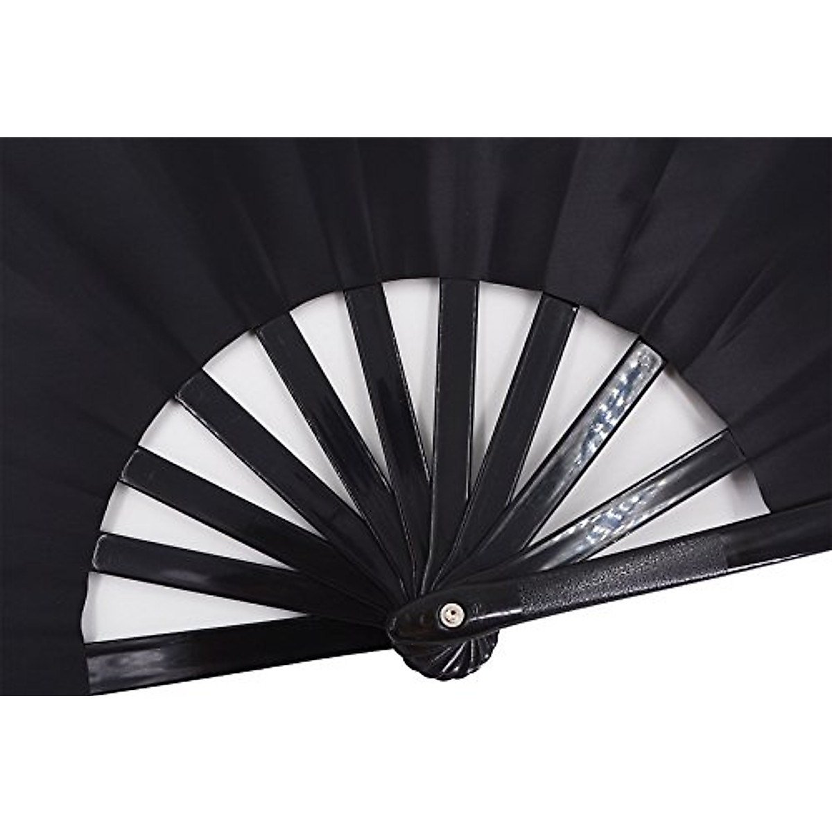 Amajiji Large Folding Fan, Chinease/Japanese Folding Nylon-Cloth Hand Fan, Women Hand Folding Fans Hand Fan Gift fan Craft fan Folding Fan Dance Fan