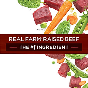 Purina Beneful Originals With Farm-Raised Beef, With Real Meat Dog Food - (Pack of 4) 3.5 lb. Bags