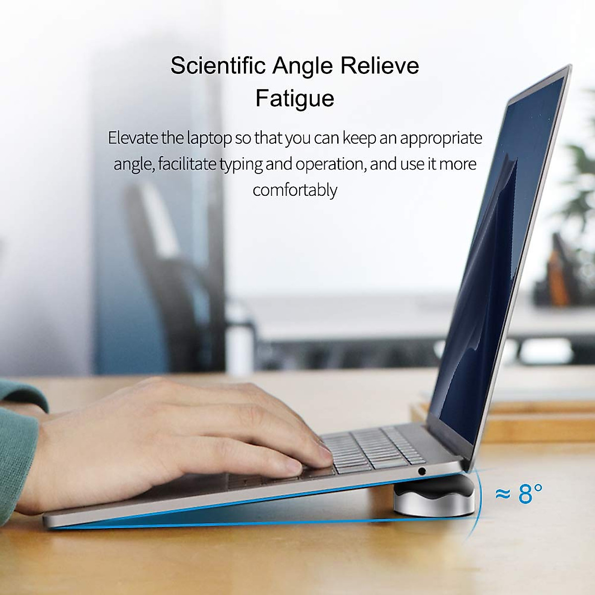 Laptop Cooling Pad, Hagibis Ergonomic Laptop Stand Small Invisible Cooler Ball Portable Magnetic Foot Heat for MacBook Pro Computer