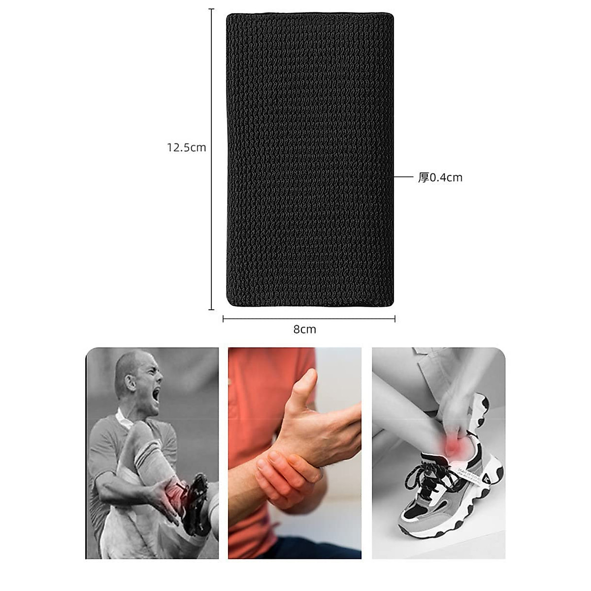 Gel Ankle Sleeve, 1 PC Ankle Support Protection Sleeve Gel Wrist Brace Sleeve, Men Women Ankle Support Compression Sleeve for Basketball Running Sport Injuries Ankle Swelling Foot Pain Relief (black)