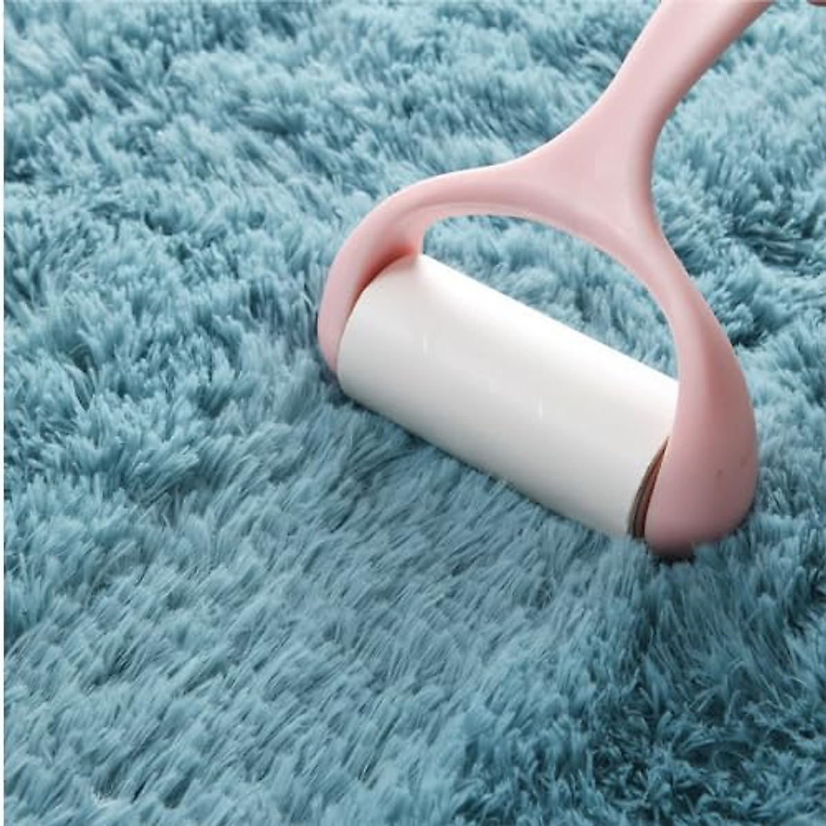 Vasofe Soft Turquoise Green Fluffy Runner Rug 2x6 Shag Bedroom Rug, Fuzzy Living Room Rug for Boys Girls, Plush Nursery Rugs for Dorm, Classroom, Teens, Shaggy Furry Throw