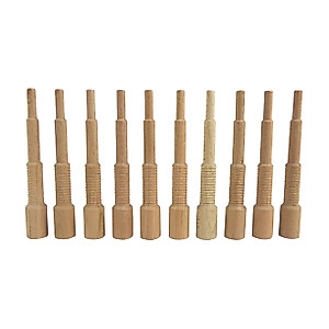 Miller Dowels 1X Dowel Pins 2 3/4" Long 3/8" Diameter Cap Cherry (Bag 40)