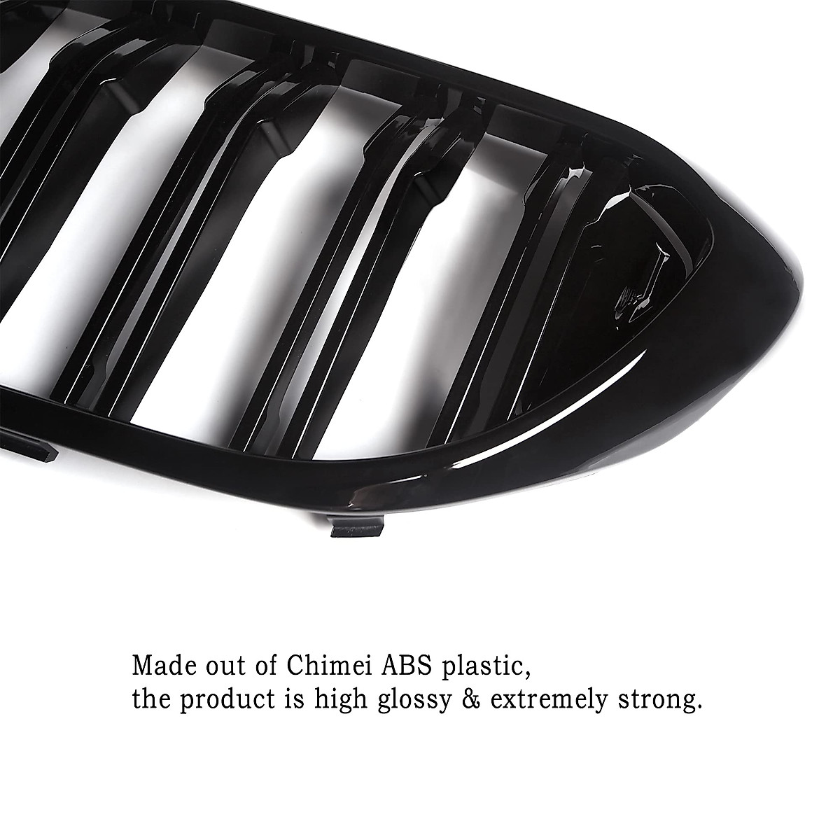 Qitian ABS Gloss Black Front Kidney Grille Grill For BMW 5 Series G30 G31 F90(M5) (2017-2019 Only)