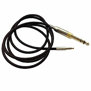 Upgrade Headphone Cord Replacement Audio Cable Compatible with Skullcandy Hesh, Hesh 2, Hesh3, Crusher, Grind Headphones 3.5mm to 3.5mm Male and 6.35mm Adapter 1.2meters/4ft