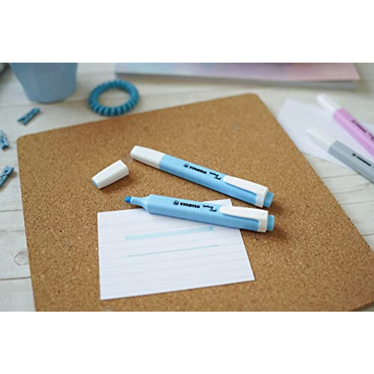 Stabilo Fluorescent Marker Swing Cool Pastel Windy Blue