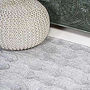 JONATHAN Y IBZ103C-3 Peralta Moroccan Diamond Indoor Outdoor Area-Rug Bohemian Geometric Easy-Cleaning Bedroom Kitchen Backyard Patio Porch Non Shedding, 3 X 5, Light Gray