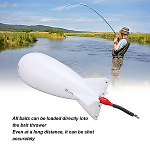 Naroote Fishing Float Holders Ball Fishing Gear Bait Tool Fishing Feeder Fishing Bait Trap Carp Feeder Float Bait Holder, Portable Bomb Float Lure Bait Holder Wear Resistance for Nesting