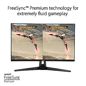 ASUS TUF Gaming VG279Q1A 27” Gaming Monitor, 1080P Full HD, 165Hz (Supports 144Hz), IPS, 1ms, Adaptive-sync/FreeSync Premium, Extreme Low Motion Blur, Eye Care, HDMI DisplayPort (Renewed)